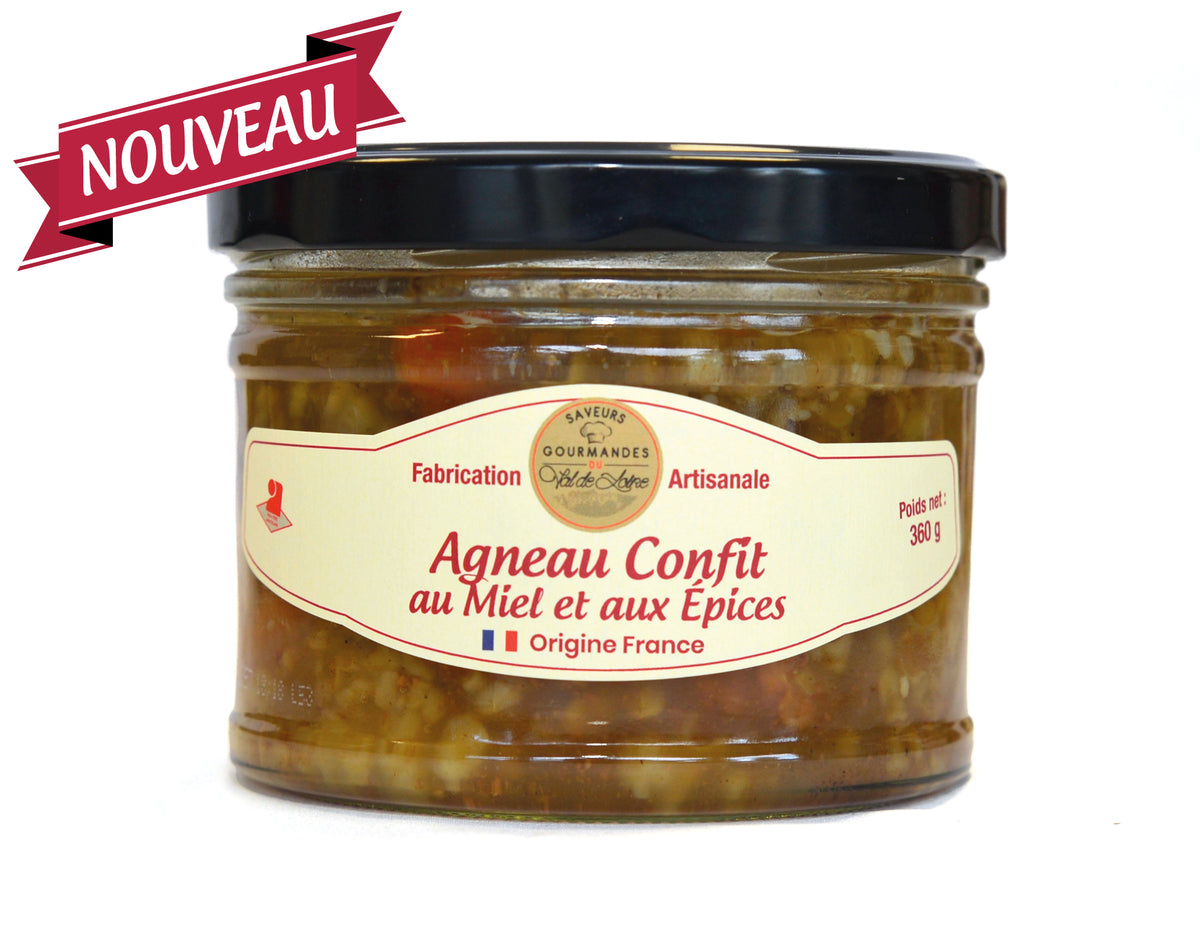 Agneau Confit au Miel et aux Épices 360 g – Saveurs Gourmandes du Val ...